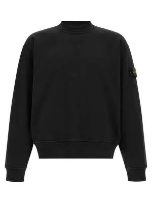 Stone Island Badge Sweatshirt - Black