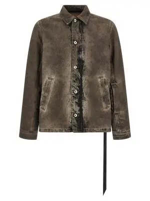 Rick Owens Brad Denim Jacket - Gray