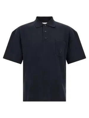 Saint Laurent Cassandre' Polo Shirt - Blue