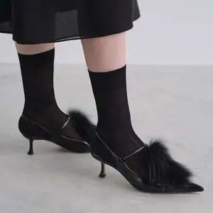 Fendi Noir Slingback Pumps