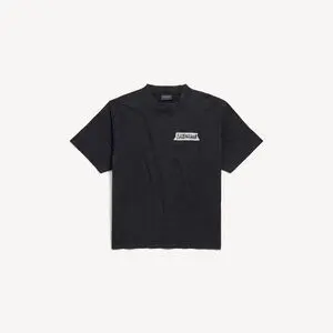Balenciaga Masking Tape Medium Fit T-shirt - Black