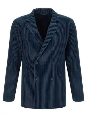 Issey Miyake Tailored Pleats 1' Blazer - Blue