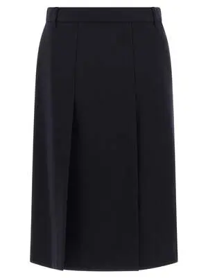Prada Multi-slit Skirt - Blue