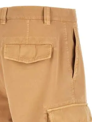 Brunello Cucinelli Cotton Cargo Bermuda Shorts - Cream