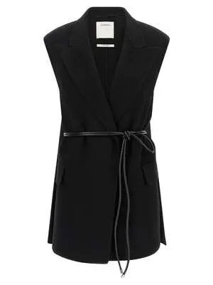 Sportmax Spxrapido Sleeveless Blazer - Black