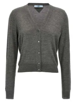 Prada Wool Cardigan - Gray