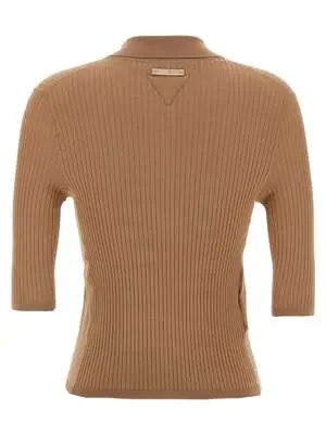 Prada Knitted Polo Shirt