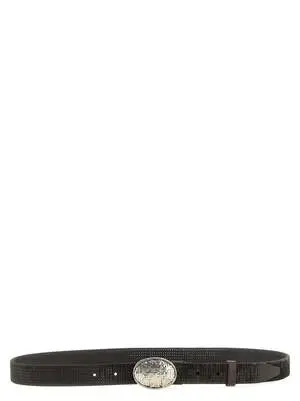 Brunello Cucinelli Textured Leather Belt