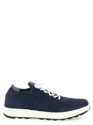Kiton Technical Cotton Sneakers - Blue