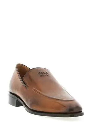 Miu Miu Leather Loafers