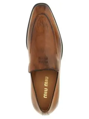 Miu Miu Leather Loafers