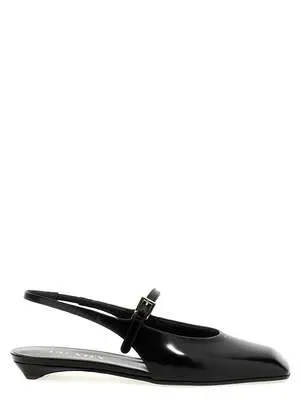 Prada Logo Slingback - Black