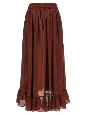 Zimmermann Aster Silk Habotai Skirt