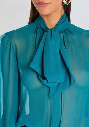Retrofete Hasli Silk Chiffon Top