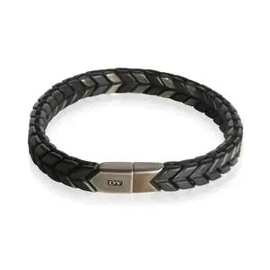 David Yurman Sterling Silver Sapphire Chevron Bracelet - Sterling_silver/titanium