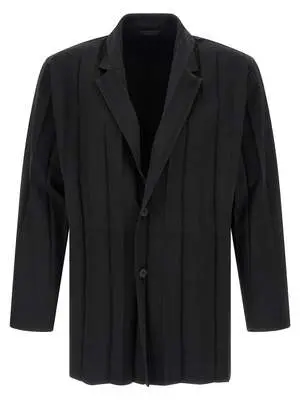 Issey Miyake Homme Plisse' Issey Miyake Men 'Edge Ensemble' Blazer Black