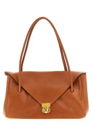 Marni Leather E/w Shoulder Bag - Brown