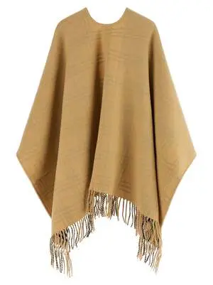 Burberry Check Wool Reversible Cape