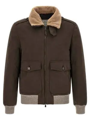 Brunello Cucinelli Waterproof Bomber Jacket - Brown
