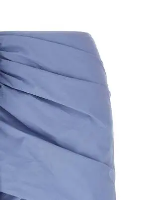 SELF-PORTRAIT Cotton Tie Side Mini' Skirt