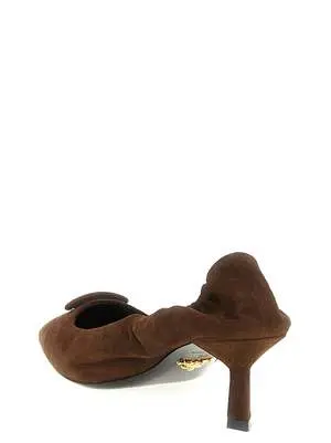 Prada Suede Pumps - Brown