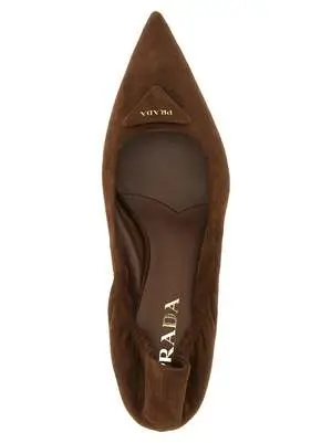 Prada Suede Pumps - Brown
