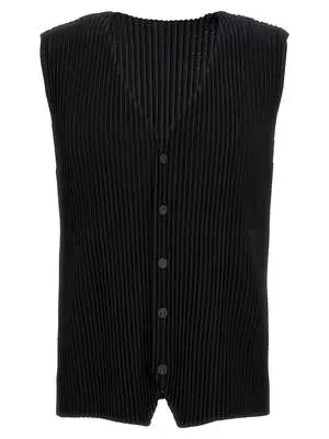 Issey Miyake Basics' Vest - Black