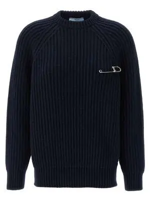 Prada Pin Sweater - Blue