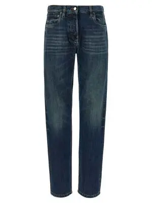 Prada Trompe L'oeil Heart Jeans - Blue