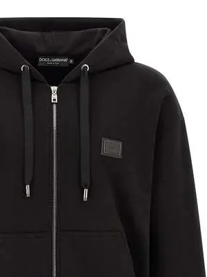 Dolce & Gabbana Logo Plaque Hoodie