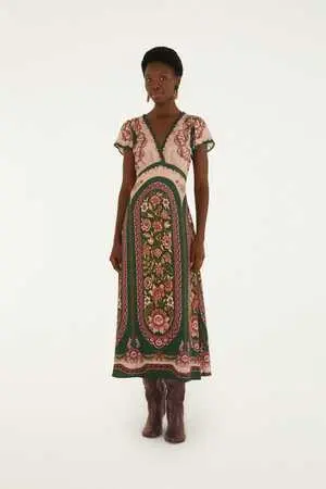 Farm Rio Daniela Maxi Dress - Daniela Green
