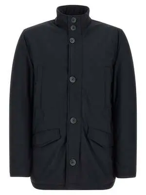 Herno High Neck Jacket - Blue