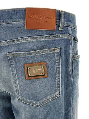 Dolce & Gabbana Logo Plaque Jeans