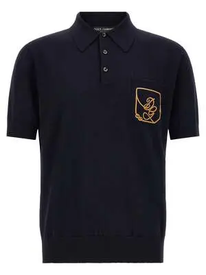 Dolce & Gabbana Logo Embroidery Polo Shirt