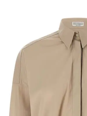 Brunello Cucinelli Shiny Trim' Shirt