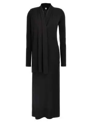TOTEME Overlapped Jersey' Dress - Black
