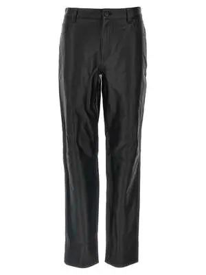 TOTEME Leather Pants - Black