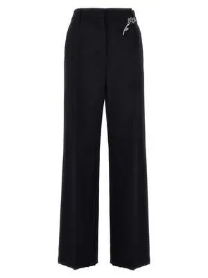 Prada Gabardine Trousers - Blue