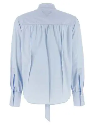Prada Lavallière Collar Shirt