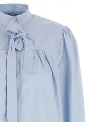 Prada Lavallière Collar Shirt