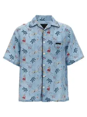 Prada Hawaii' Shirt - Blue