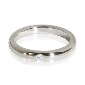 Tiffany & Co. Diamond Elsa Peretti Stacking Band - Platinum