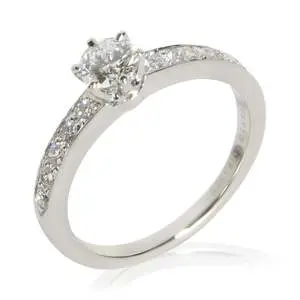 Tiffany & Co. 0.41 Ct Round Brilliant Diamond Engagement Ring