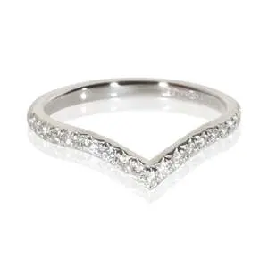 Tiffany & Co. Diamond Soleste V Band Ring - Platinum