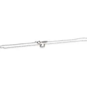 Tiffany & Co. White Gold Diamond Horseshoe Pendant Necklace