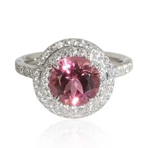 Tiffany & Co. Tourmaline And Diamond Soleste Ring - Platinum