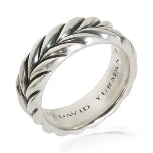 David Yurman Sterling Silver Chevron Band