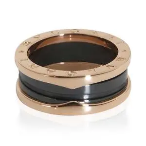 BVLGARI Rose Gold B.zero1 Ring - Rose_gold/ceramic
