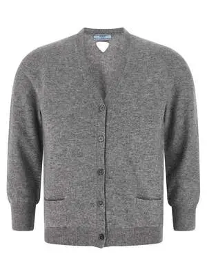 Prada Cashmere Cardigan - Gray