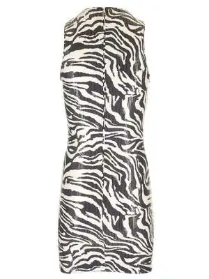 ROTATE BY BIRGER CHRISTENSEN Sequined Zebra Dress